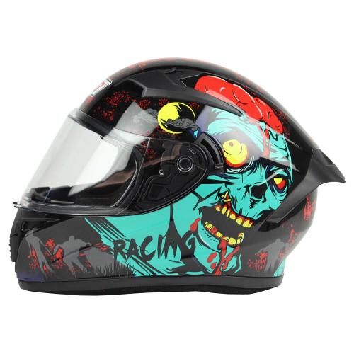 Casco Cerrado R7 Racing R7-108 Calavera Negro Aqua – Moto Helmets ...