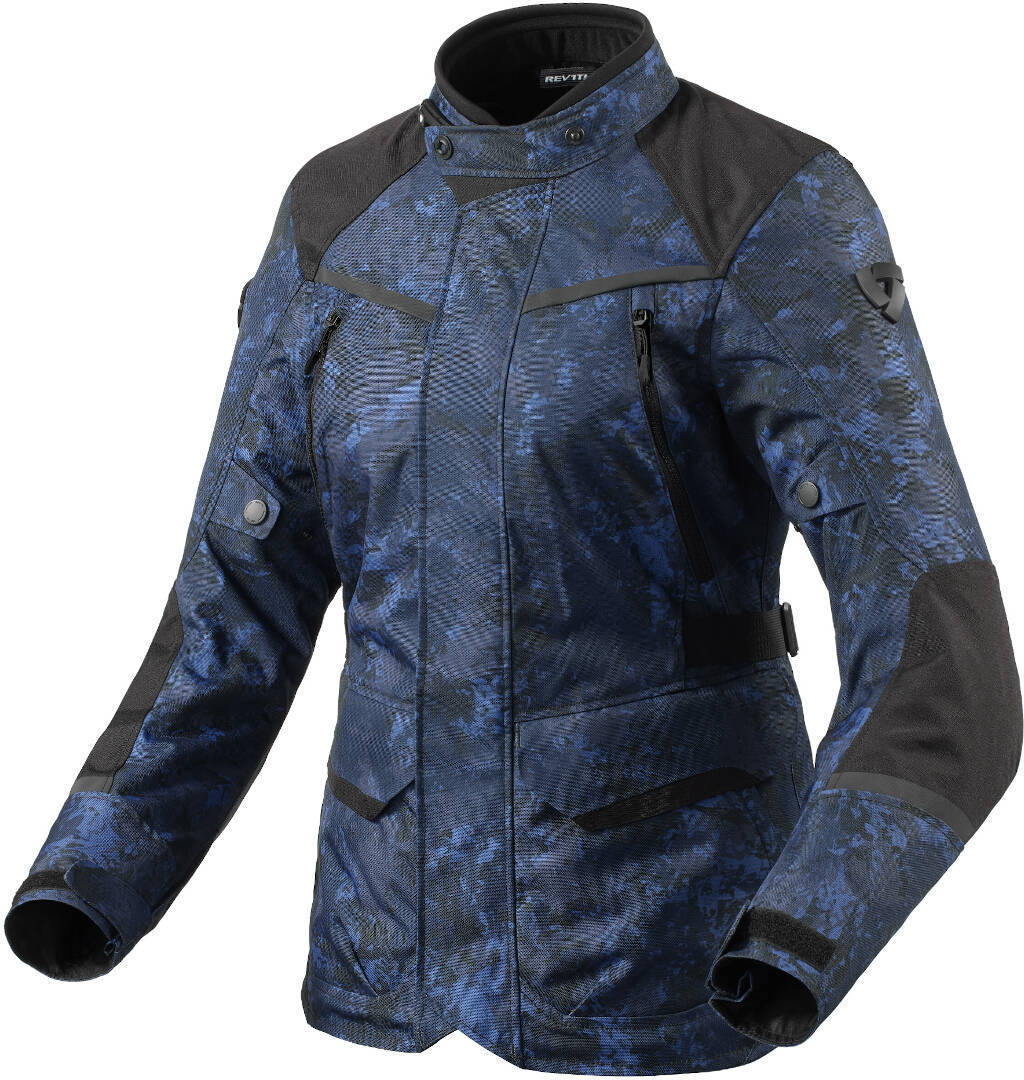 Chamarra De Mujer Revit Voltiac 3 H2O Camo Blue – Moto Helmets ...
