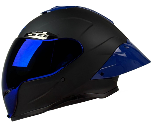 Casco Integral R7 Racing Arrow Negro Mate Big Spoiler Azul – Moto ...