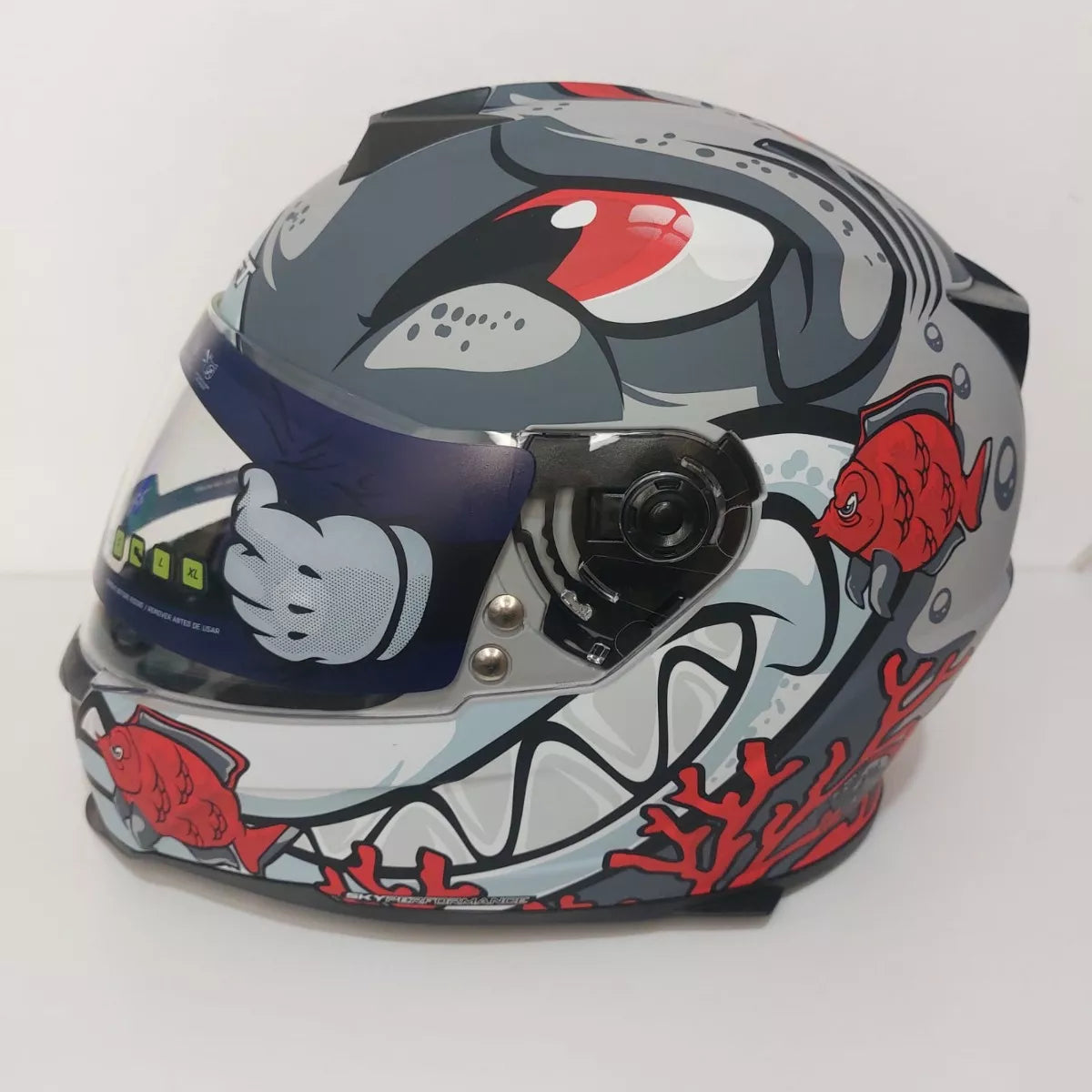 Casco Shaft Integral 502 Shark Gris – Moto Helmets & Sebastian SA de CV