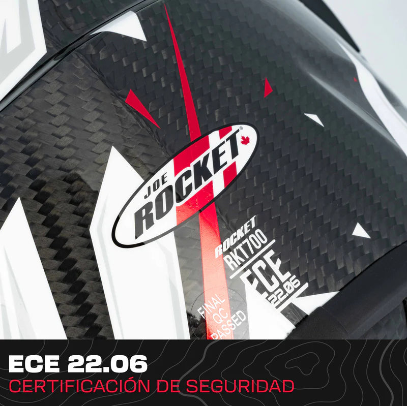 Casco Integral Joe Rocket RKT 700 Fibra de Carbon Hardcore Canadian ...