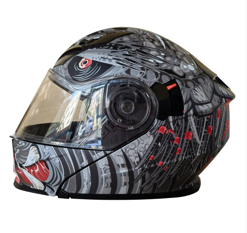 Casco Abatible R7 Expert Predator Gris – Moto Helmets & Sebastian SA de CV