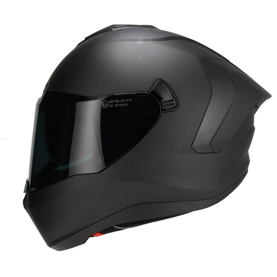 Casco Integral R7 Sentry Negro Mate – Moto Helmets & Sebastian SA de CV