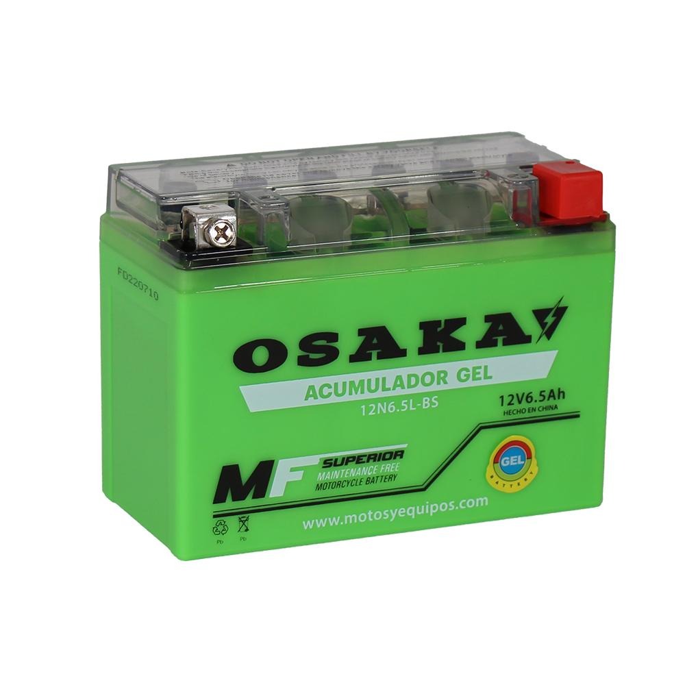 Bateria De Gel Osaka 12N6.5L-Bs (Ytx6.5L-Bs) (Yb6.5L-B) – Moto Helmets ...