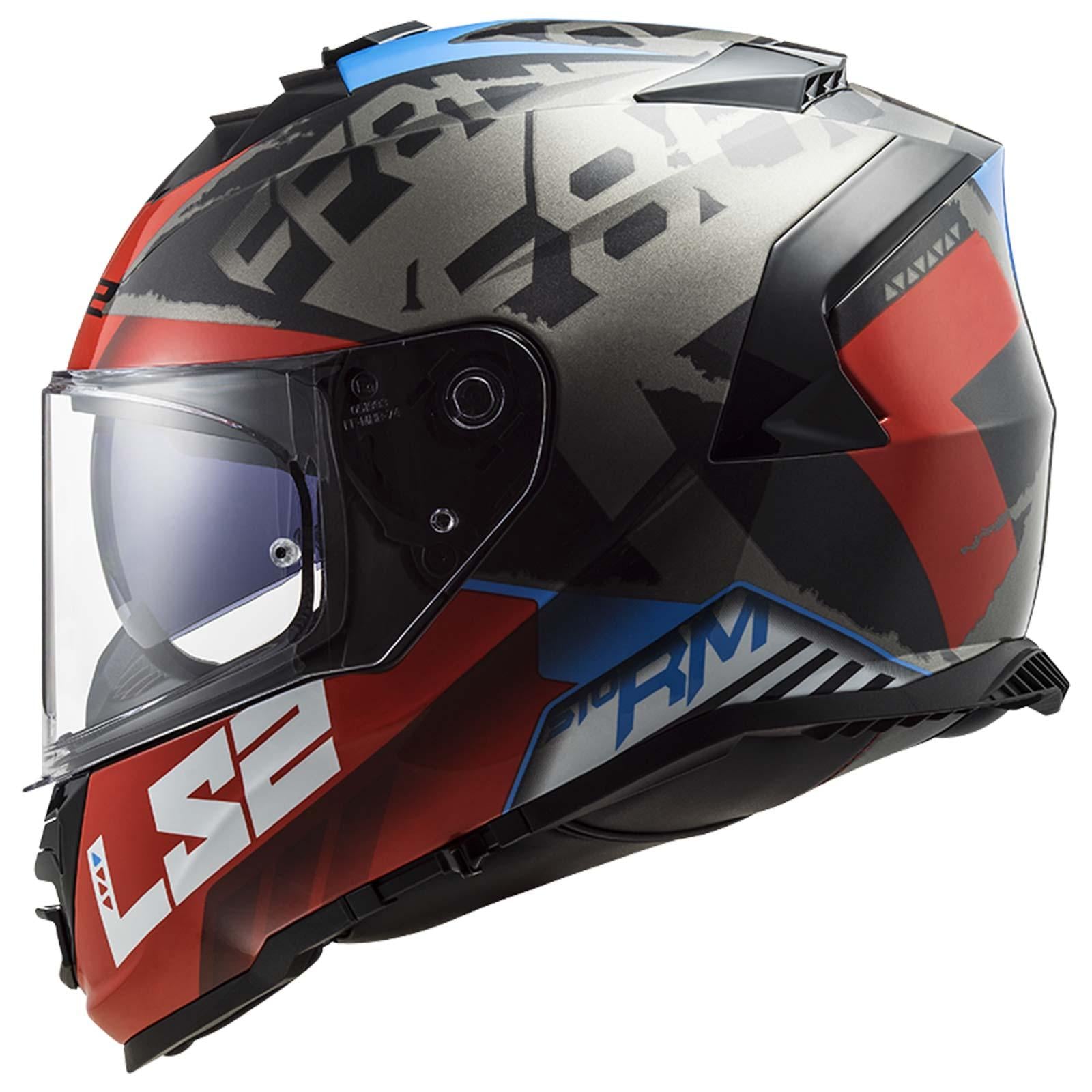 Casco Integral Ls2 Ff800 Storm Ii Sprinter Negro Rojo Titanium – Moto ...